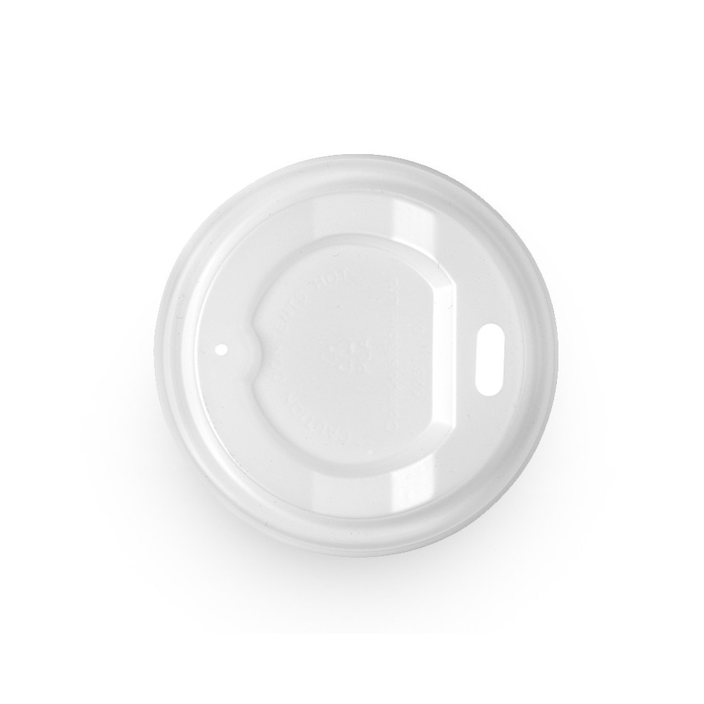 62mm 4oz BioCup Small PLA Lid - bioplastic - White - 1000 pcs