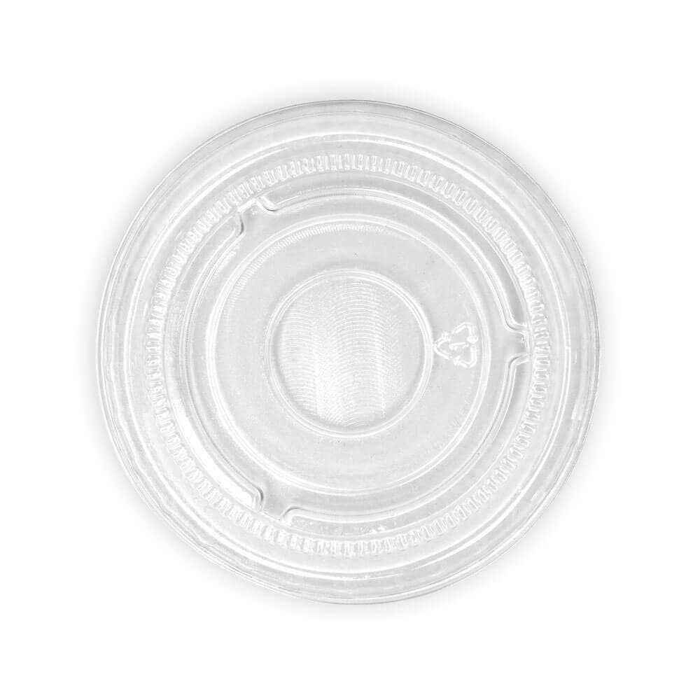 PET Lid for 45-90-120ml Paper Sauce Cup - White 2500 pcs